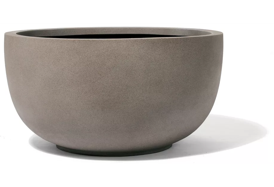 Kirschke Pflanzkübel PureLine, Ashford Sepia D40,H21cm - Pflanzenhof Plum