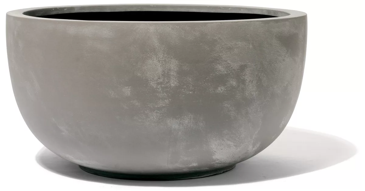 Kirschke Pflanzkübel PureLine, Ashford Beton D40,H21cm - Pflanzenhof Plum